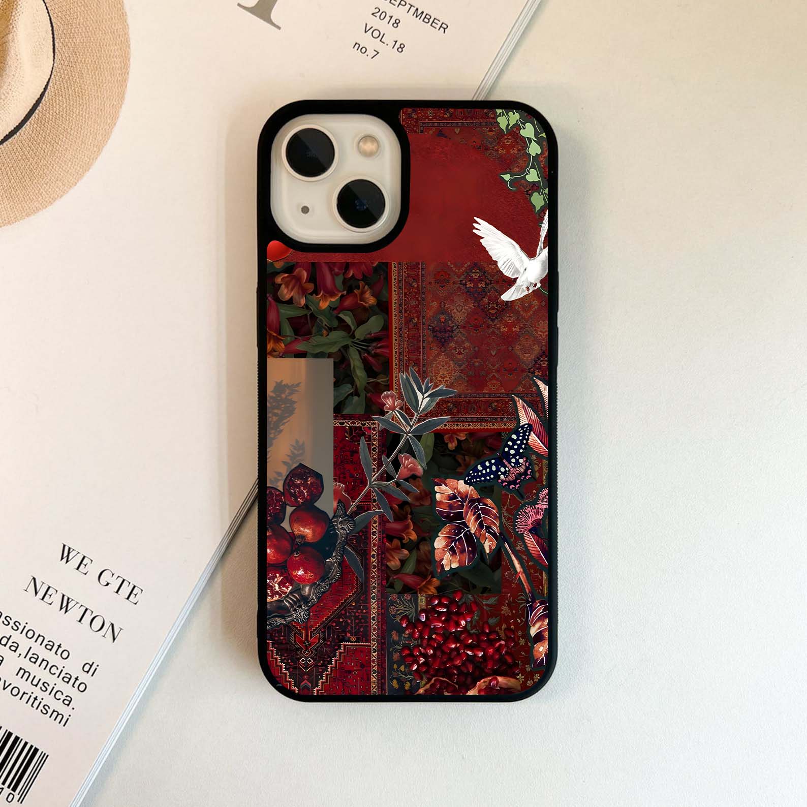 Blush Cloud Garden Glass Case – Phone Villa