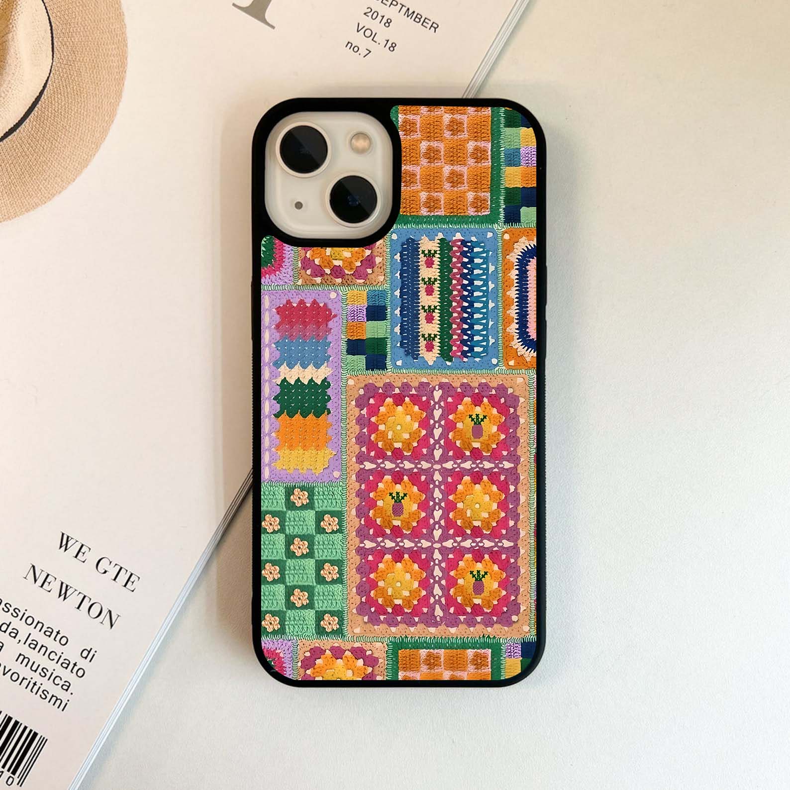 Granny Patch Play Glass Case – Phone Villa